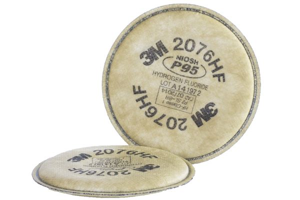 3M 2076 HF Filtro para Partículas , P95/Fluoruro de Hidrógeno (Par) – Seguri.com