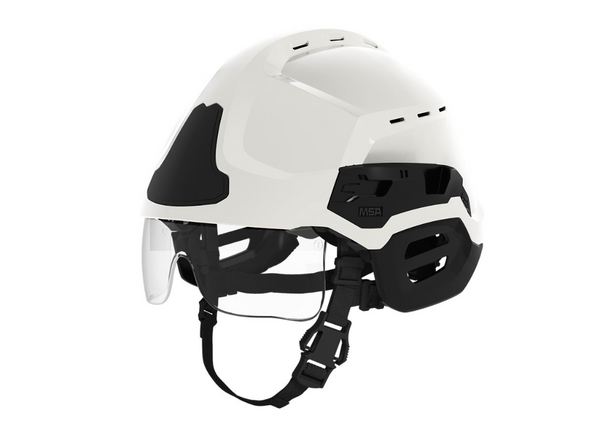 MSA GR1110013201-BA001 Cascos de Bombero FH F2XR WHITE VENT.GOGGLE.(Pz ...
