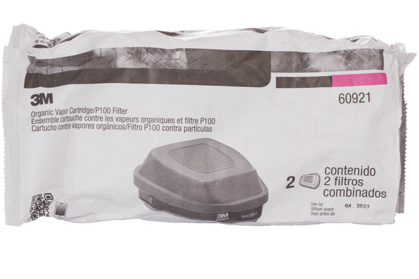 3M 60921 Cartucho Dual para Vapores Orgánicos y partículas P100 (Par ...